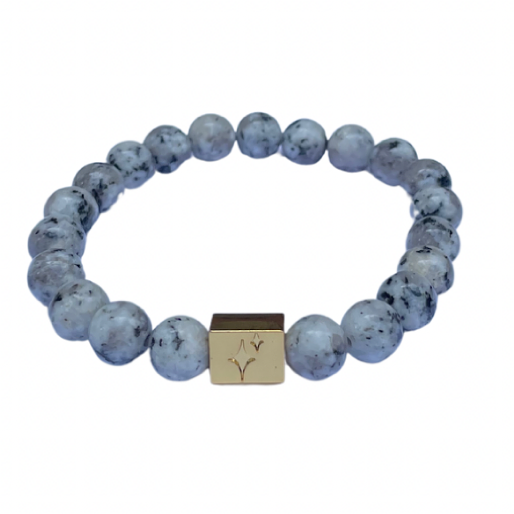 White Marble Jasper Beaded Bracelet – The Spotlight Project